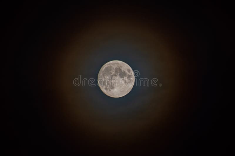 The Moon, a Wonderful Night View Stock Photo - Image of crater, view ...