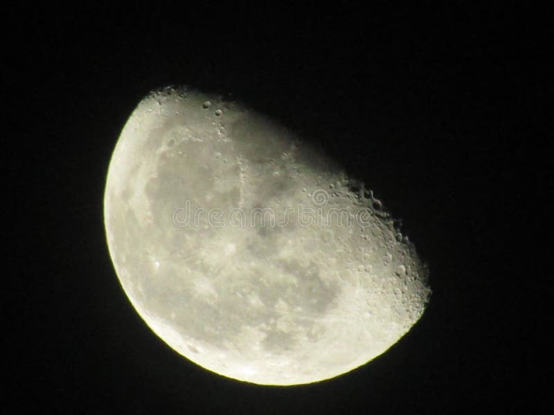 The Moon stock image. Image of canon, zoomed, moon, waning - 77896703