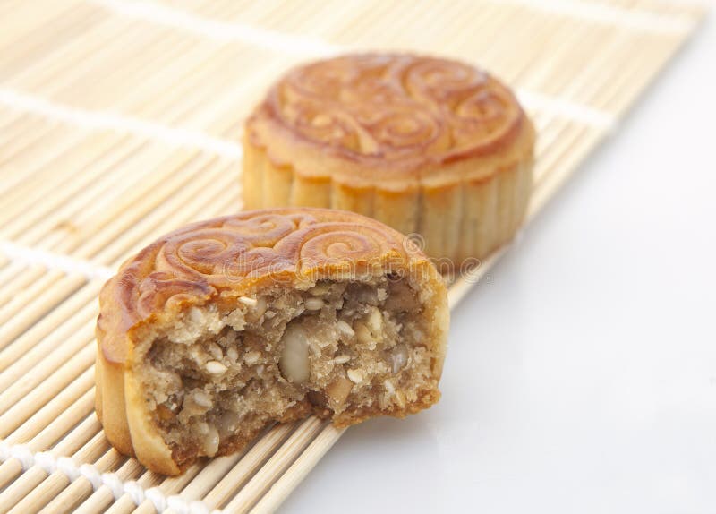 Mooncake stock photo. Image of fall, china, baking, pastry - 76977148