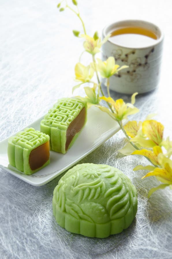 Mooncake and Tea stock photo. Image of asia, tasty, culture - 24379986