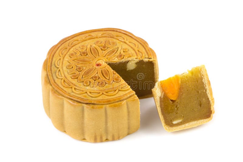 Mooncake Slice ,chinese Traditional Bakery Stock Photo - Image of ...