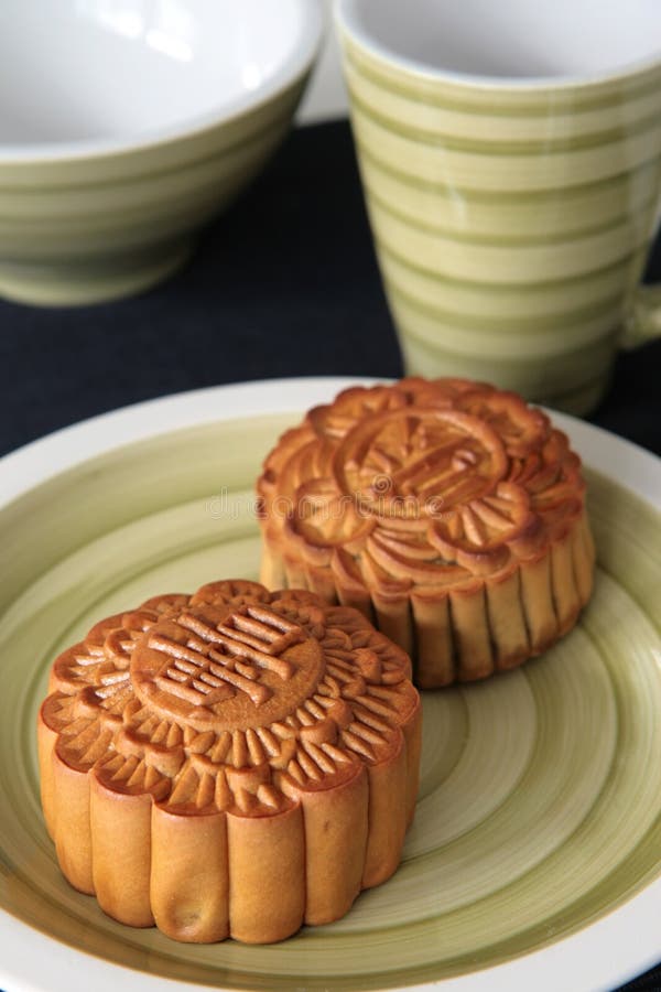 The Mid-Autumn Festival-diy Moon Cakes Stock Photo - Image of baked ...