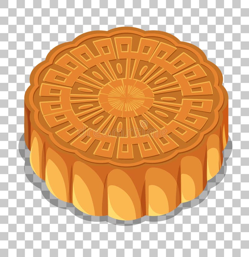 A Mooncakes Isolated on Transparent Background Stock Vector ...