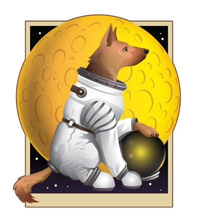 Moondog Stock Illustrations – 4 Moondog Stock Illustrations, Vectors ...