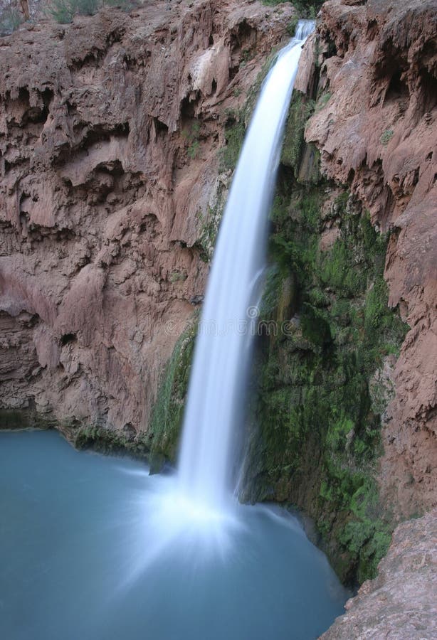Mooney Falls stock image. Image of water, scenery, canyon - 493051