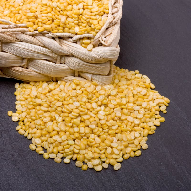 Moong Daal lentils stock image. Image of healthy, basket - 13230783