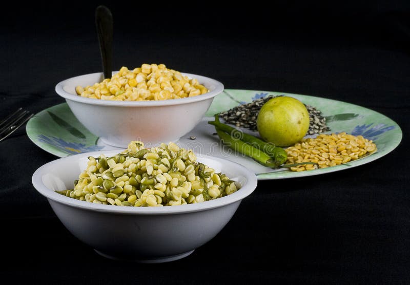 Green Gram Split Is Known As Moong Dal Stock Image - Image of india ...