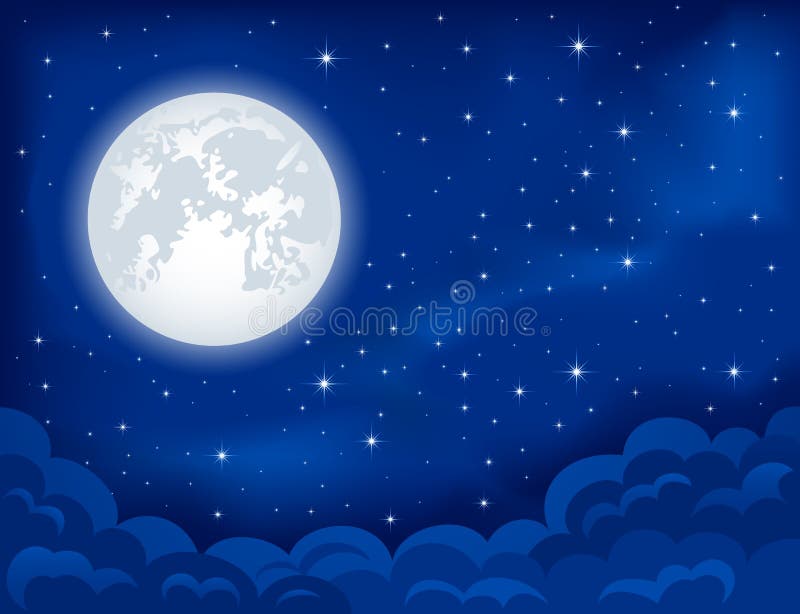 Moonlight stock vector. Illustration of field, beaming - 20597088