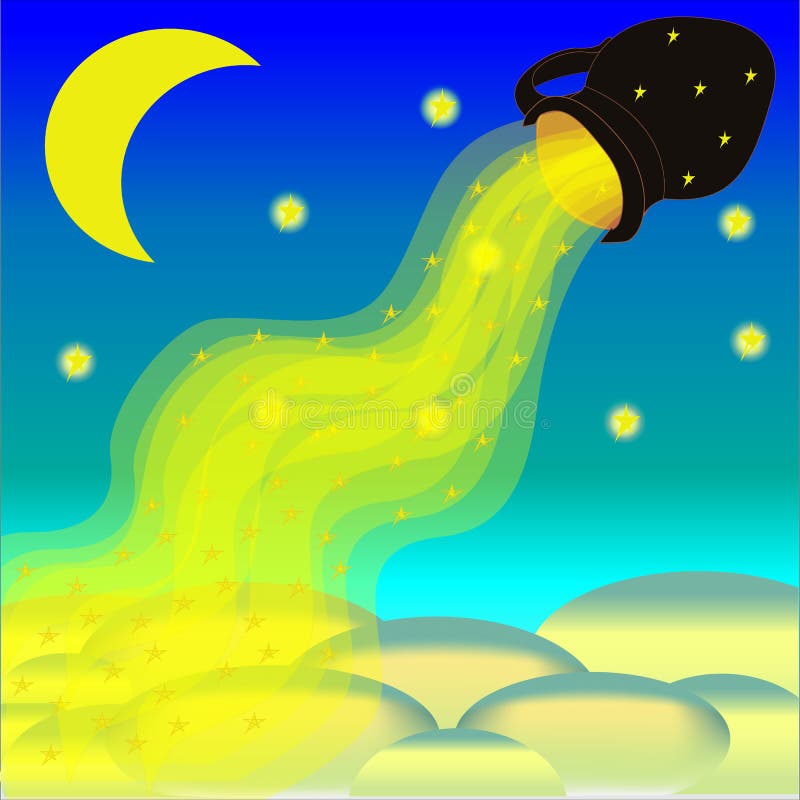 A veil of moonlight. stock vector. Illustration of graphic - 261999595