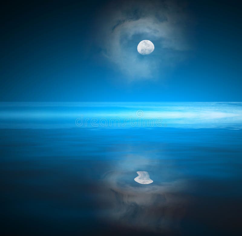 Moonlight Midnight Pond Stock Photos - Free & Royalty-Free Stock Photos ...