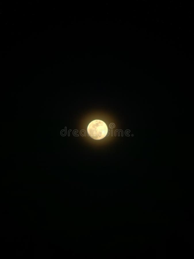 Moonlight Capture with Android Smartphone Stock Photo - Image of ...