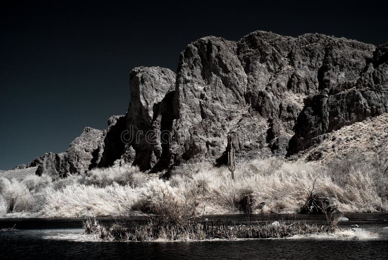 Moonlight Desert River stock image. Image of stately, outdoors - 4742825