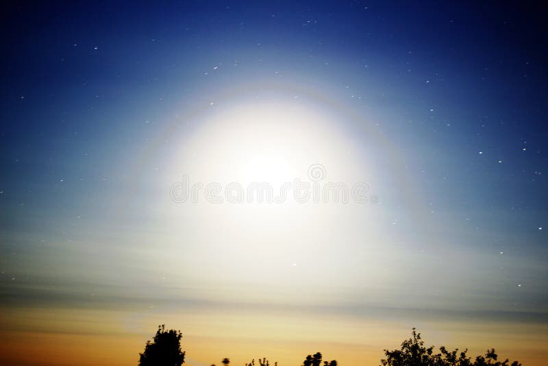 Big moon stock image. Image of evening, moon, moonlight - 131892637
