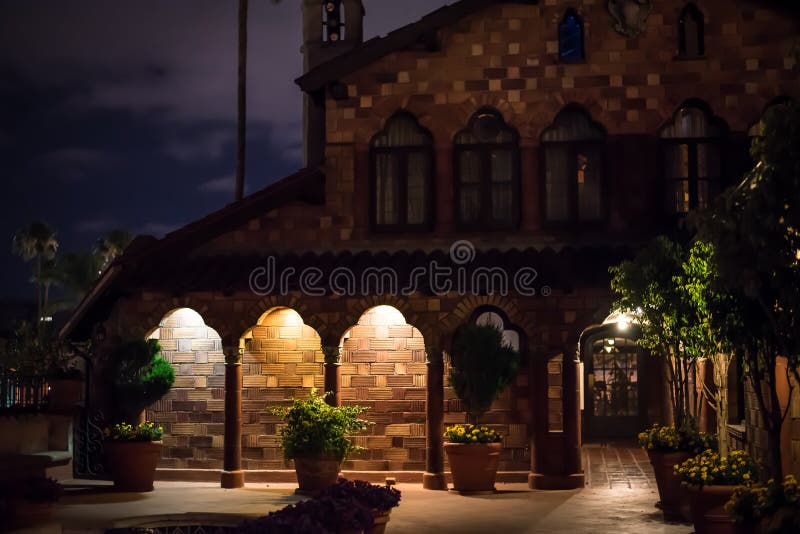 Moonlight Over Building Architecture Stock Photo - Image of horizon ...