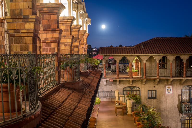 Moonlight Over Building Architecture Stock Image - Image of building ...