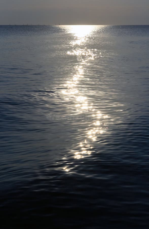 Moonlight path on water stock photo. Image of pacific - 5890398