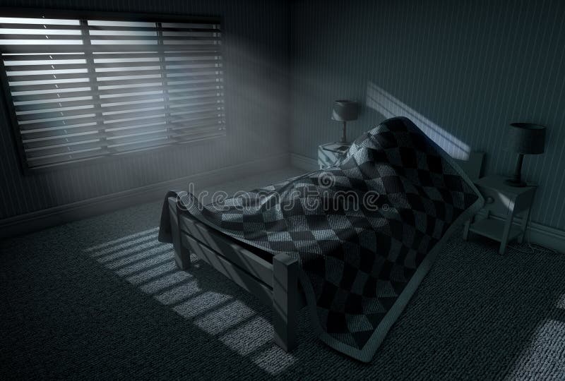 Moonlight Sleep in stock illustration. Illustration of dark - 76675736