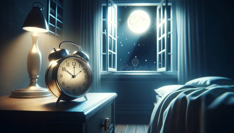 Moonlight Streams through the Open Window and Casts a Soft Silvery Glow ...