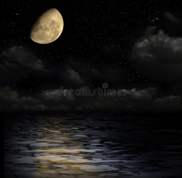 Moonlight Water Stock Illustrations – 19,269 Moonlight Water Stock ...
