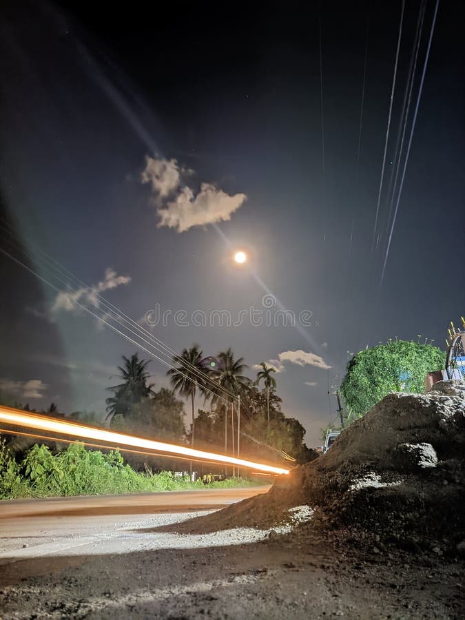 Moonlight on a weekend stock image. Image of beautiful - 265777305