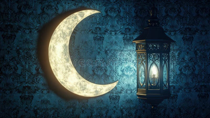 Moonlit Lantern stock footage. Video of generated, culture - 389645236