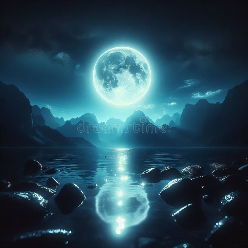 Moonlit Luminogram Stock Illustrations – 3 Moonlit Luminogram Stock ...