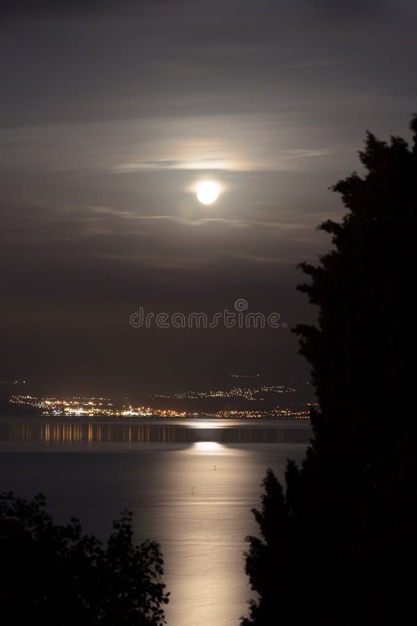Moonrise stock photo. Image of light, sunset, landscape - 26945136
