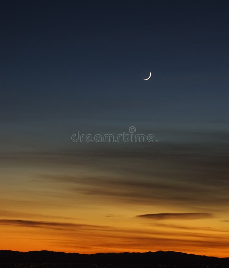 Moonrise stock image. Image of hillls, dark, sunset, yellow - 3850065
