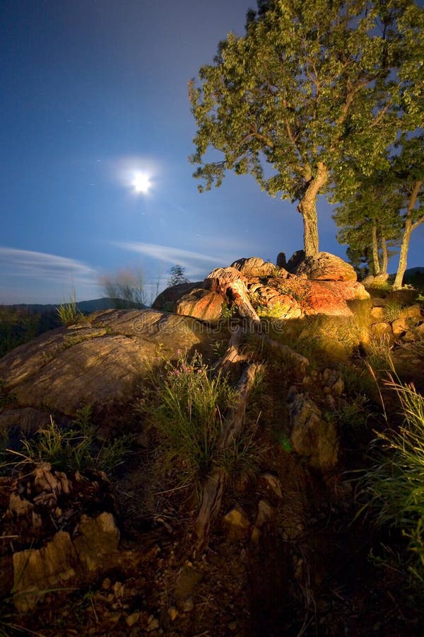 Moonscape stock photo. Image of clouds, moonlit, moon - 1535362