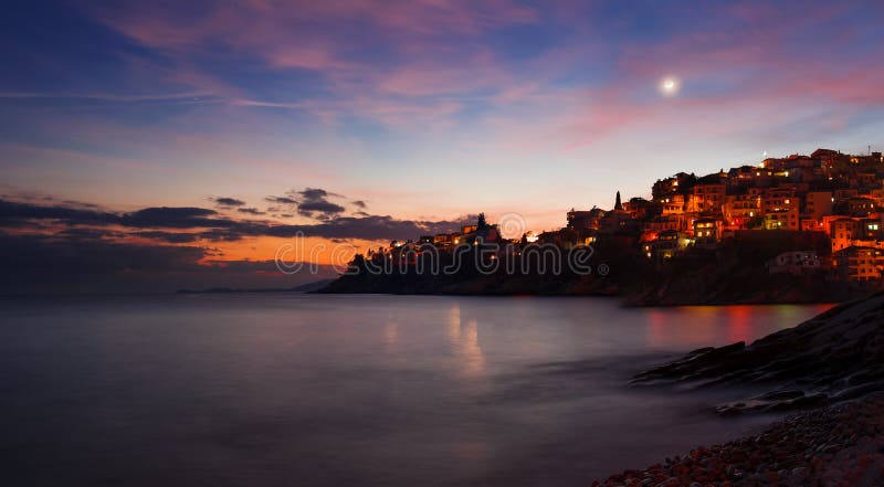 Moonscape panorama stock photo. Image of ecology, dark - 28721002