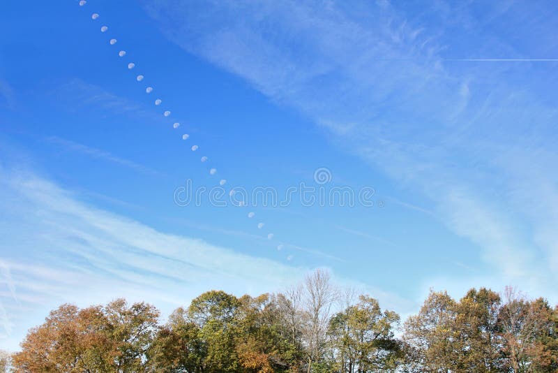 MoonTrail Composite Blue Sky Stock Photo - Image of light, outdoor ...
