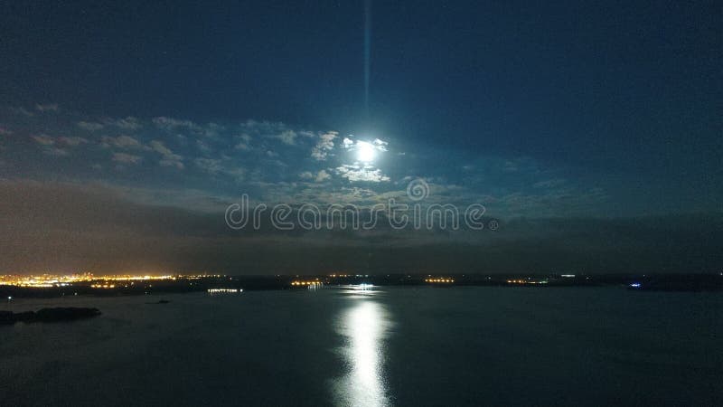 Moonwalk stock photo. Image of city, moon, night, moonwalk - 98953978