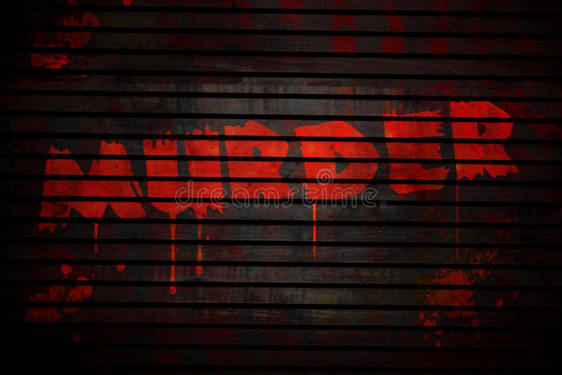 Moord stock illustratie. Illustration of schreef, verschrikking - 6000057