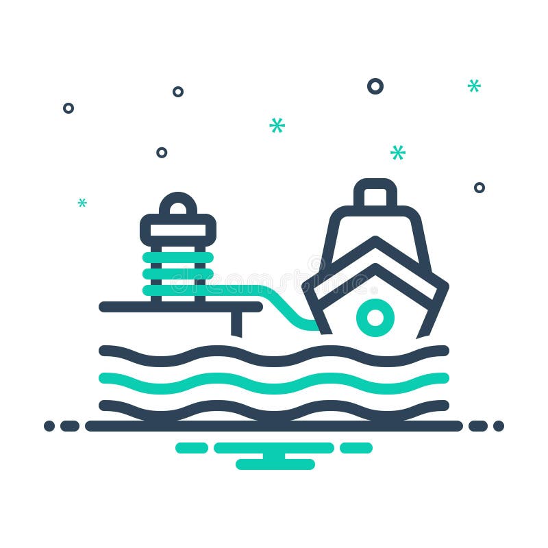 Mix Icon for Moore, Ship and Port Stock Vector - Illustration of vector ...