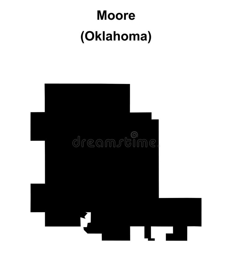 Moore outline map stock vector. Illustration of boundaries - 357495428