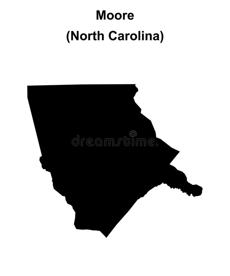 Moore outline map stock illustration. Illustration of empty - 357461262