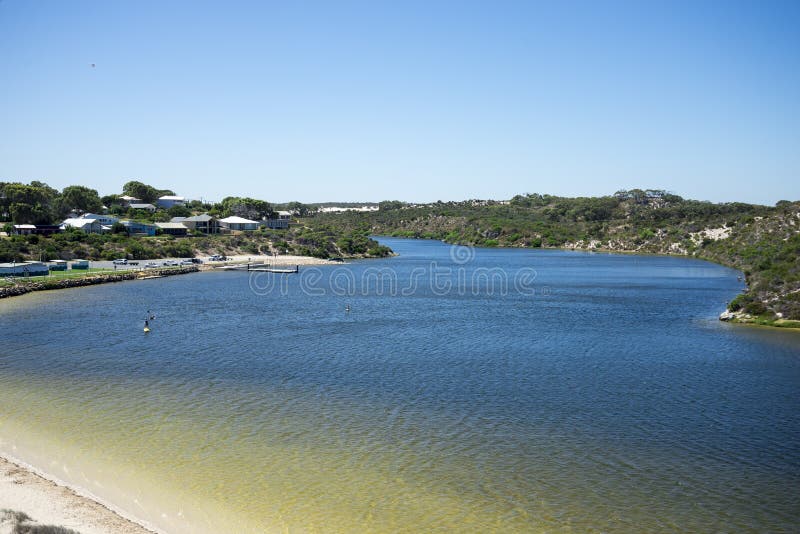 Moore River Lagoon and Beach Stock Photo - Image of escape, camp: 84710738