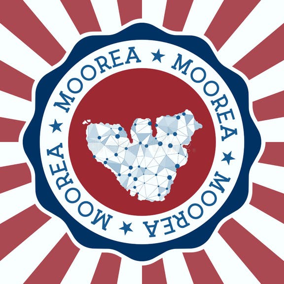 Moorea Badge. stock vector. Illustration of homeland - 219714977