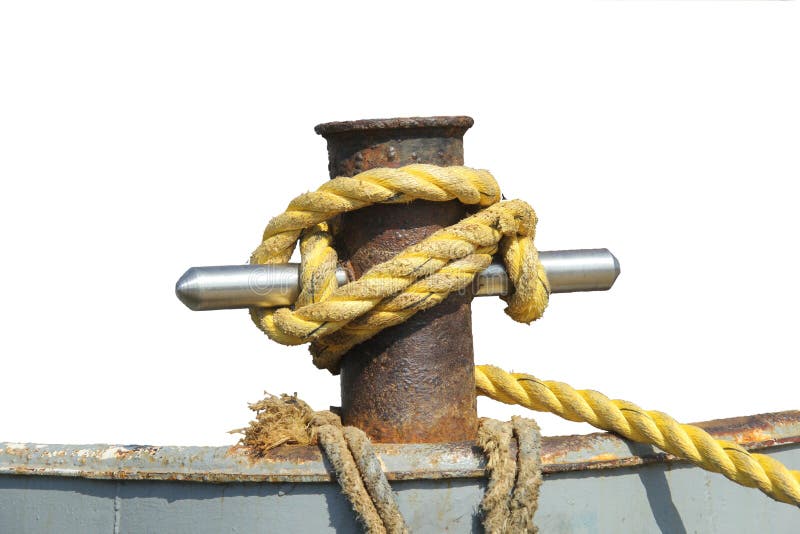 Mooring Post stock photo. Image of loop, post, knot, ring - 39660300