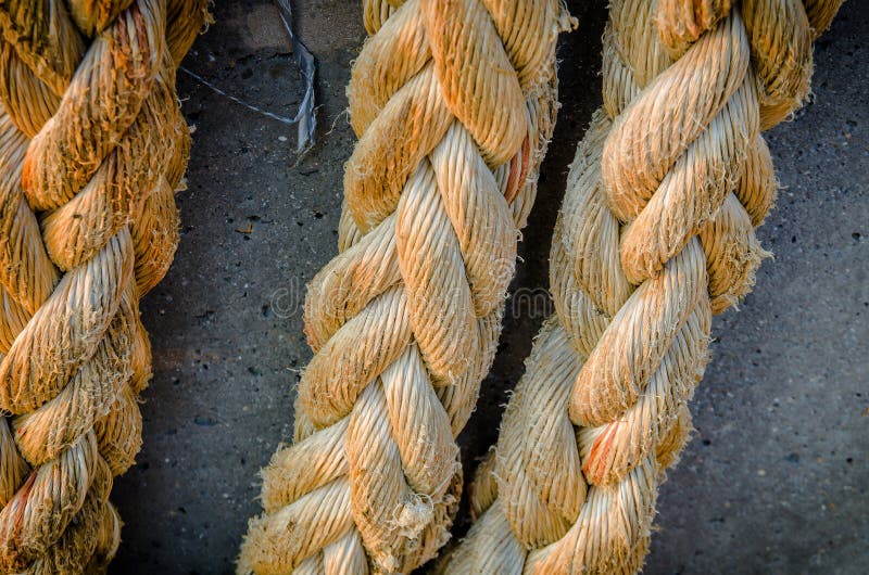 Mooring rope on concrete stock photo. Image of rope, travel - 37161648