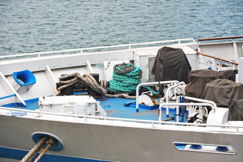 Mooring winch with hawser stock photo. Image of pull - 83977596