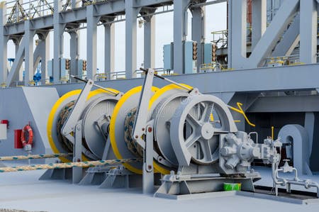 Mooring winch stock photo. Image of stern, poop, winch - 82222322