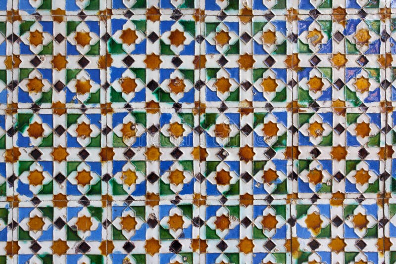 Moorish ceramic tiles stock photo. Image of geometry - 29991232