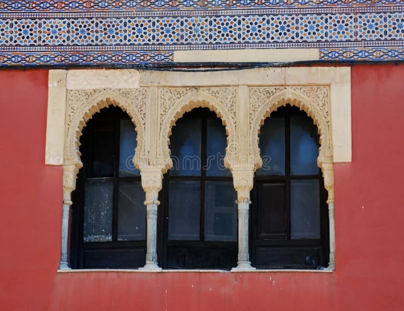 Moorish windows stock image. Image of detail, tourism - 15407353