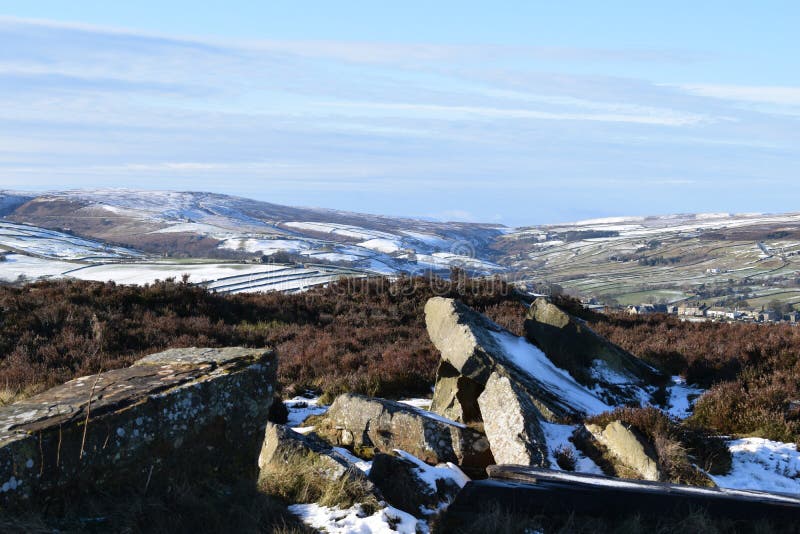Moors over Haworth stock image. Image of haworth, perspective - 91489305