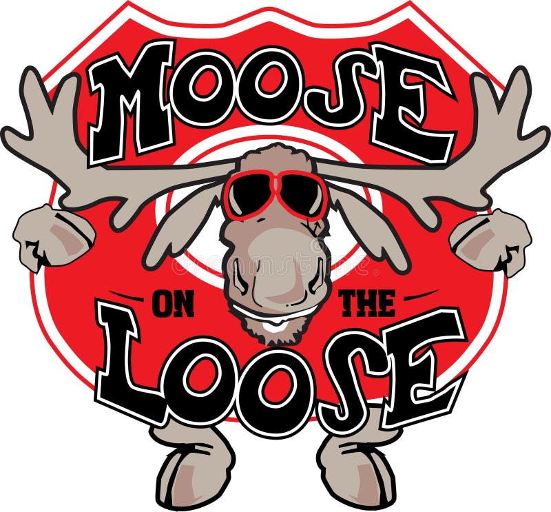 Moose Animals Patch Print Vector Art Stock Vector - Illustration of ...