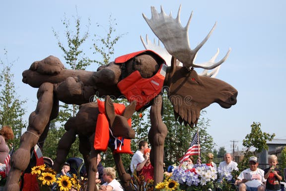 Moose Float editorial stock image. Image of patriotism - 15420974