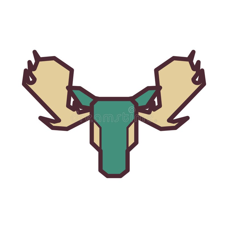 Moose Head. Vector Illustration Decorative Design Stock Vector ...