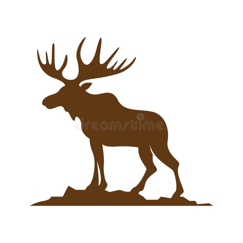 Moose icon image design stock vector. Illustration of mammal - 341690263