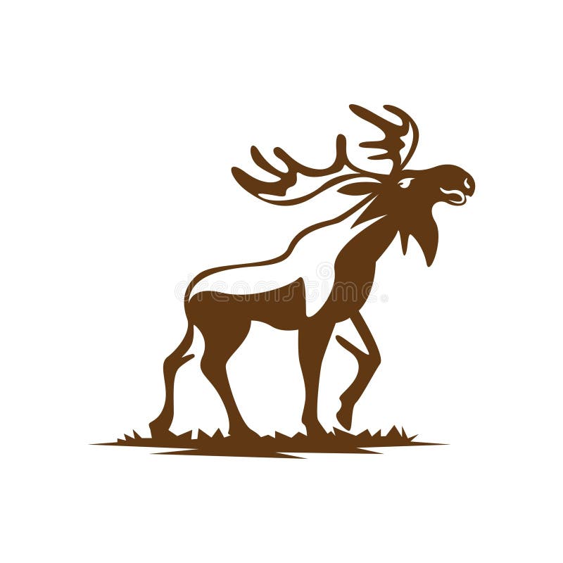 Moose icon image design stock illustration. Illustration of mammal ...